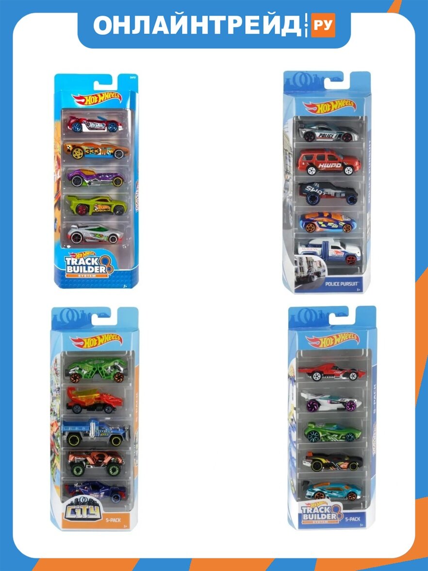 Набор Hot Wheels 1806 Машинки коллекционные 5 шт, в ассортименте