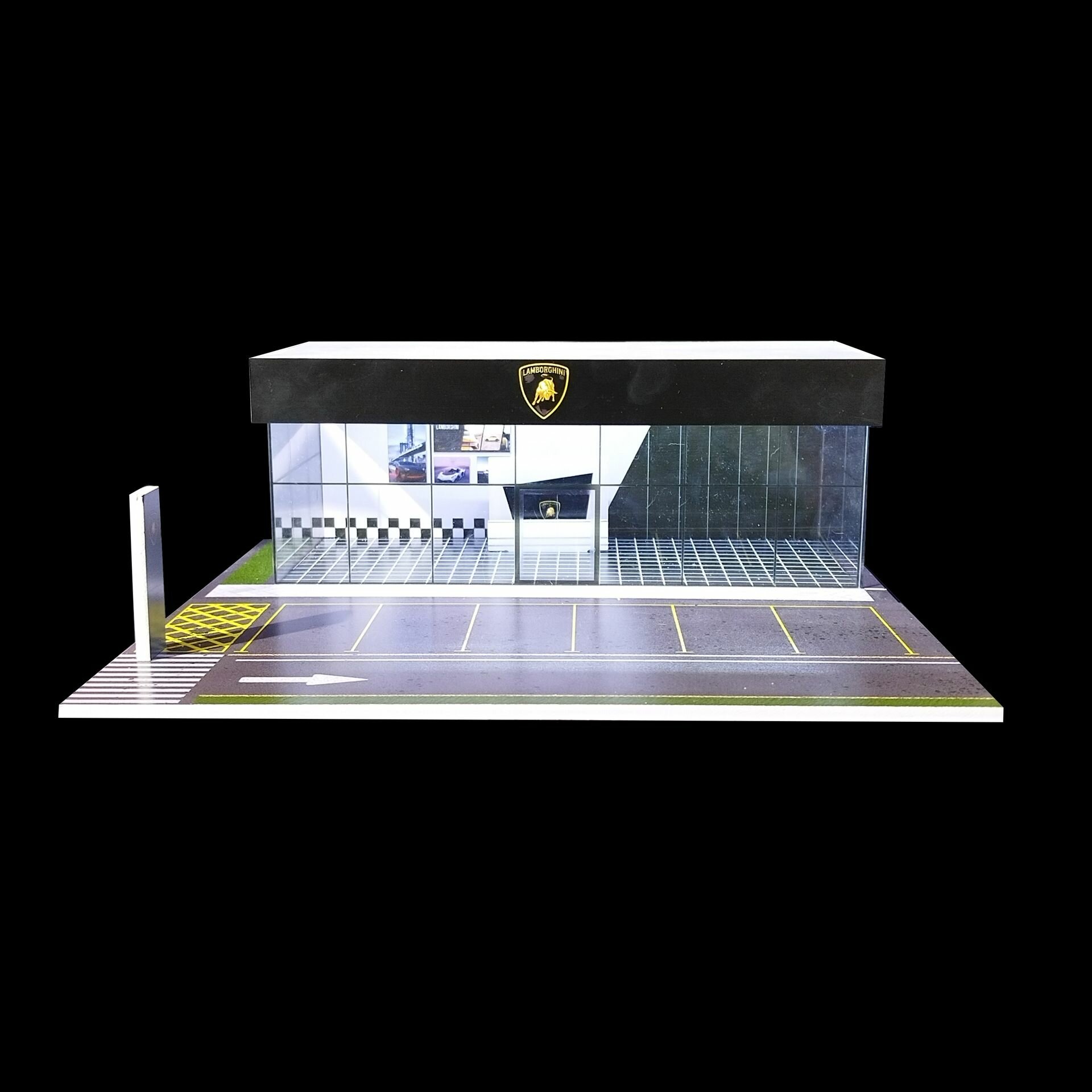 Car Bay Гараж для машинок 1:64. ручная работа (Без модели автомобиля). Игрушечный гараж для моделек. Подарок мальчику