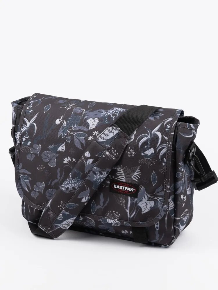Сумка мессенджер на плечо Eastpak Jr 11,5л принт Голубой папоротник