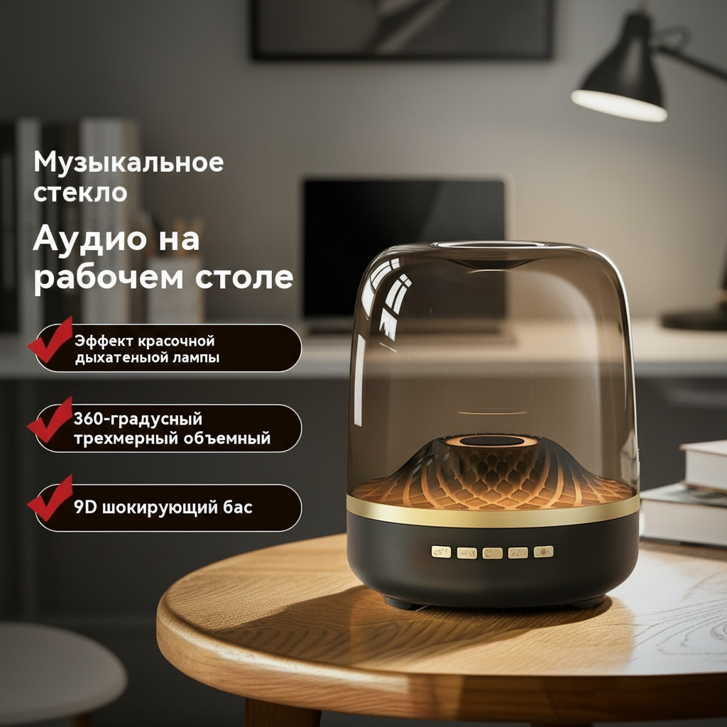 Harman Kardon Aura Studio 4 черный напольный динамик с подсветкой визуализация музыки