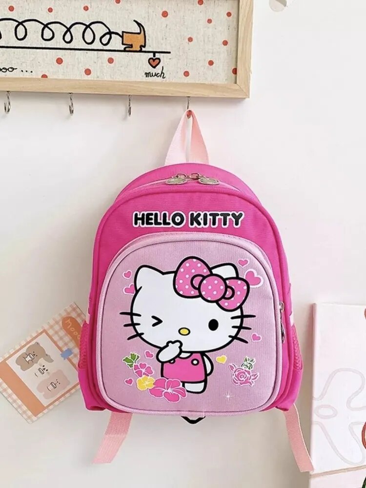 Рюкзак детский Hello Kitty для девочек, розовый/белый, 22 см, повседневный, деловой — фото 1