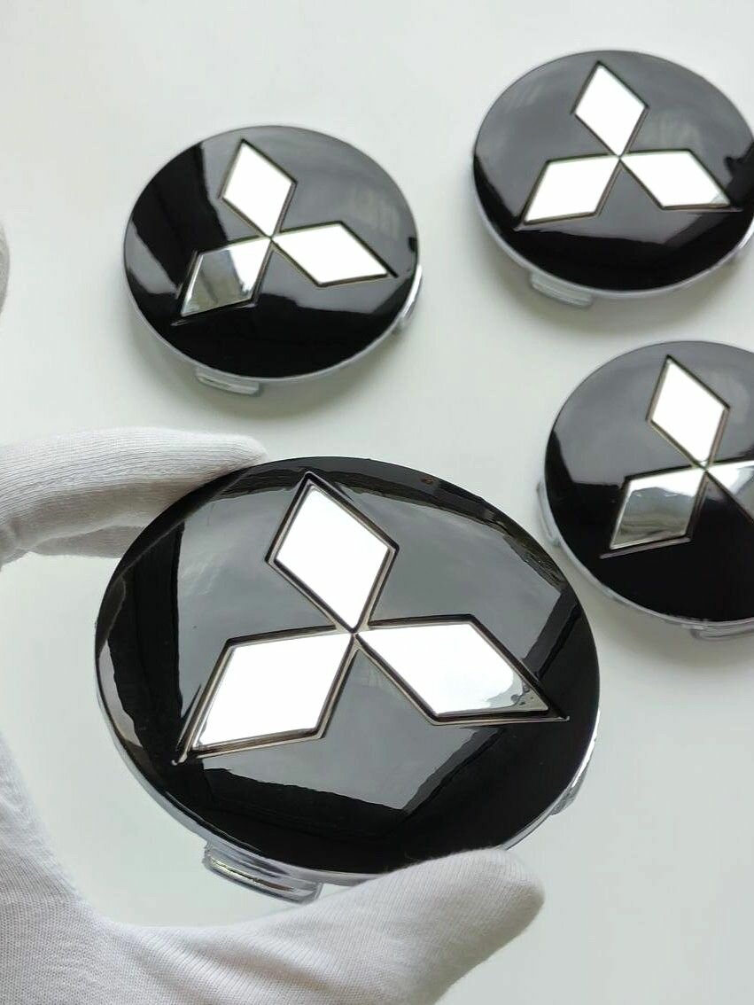 Колпачки Mitsubishi 80 мм заглушки на литые диски, ступицы Митсубиси