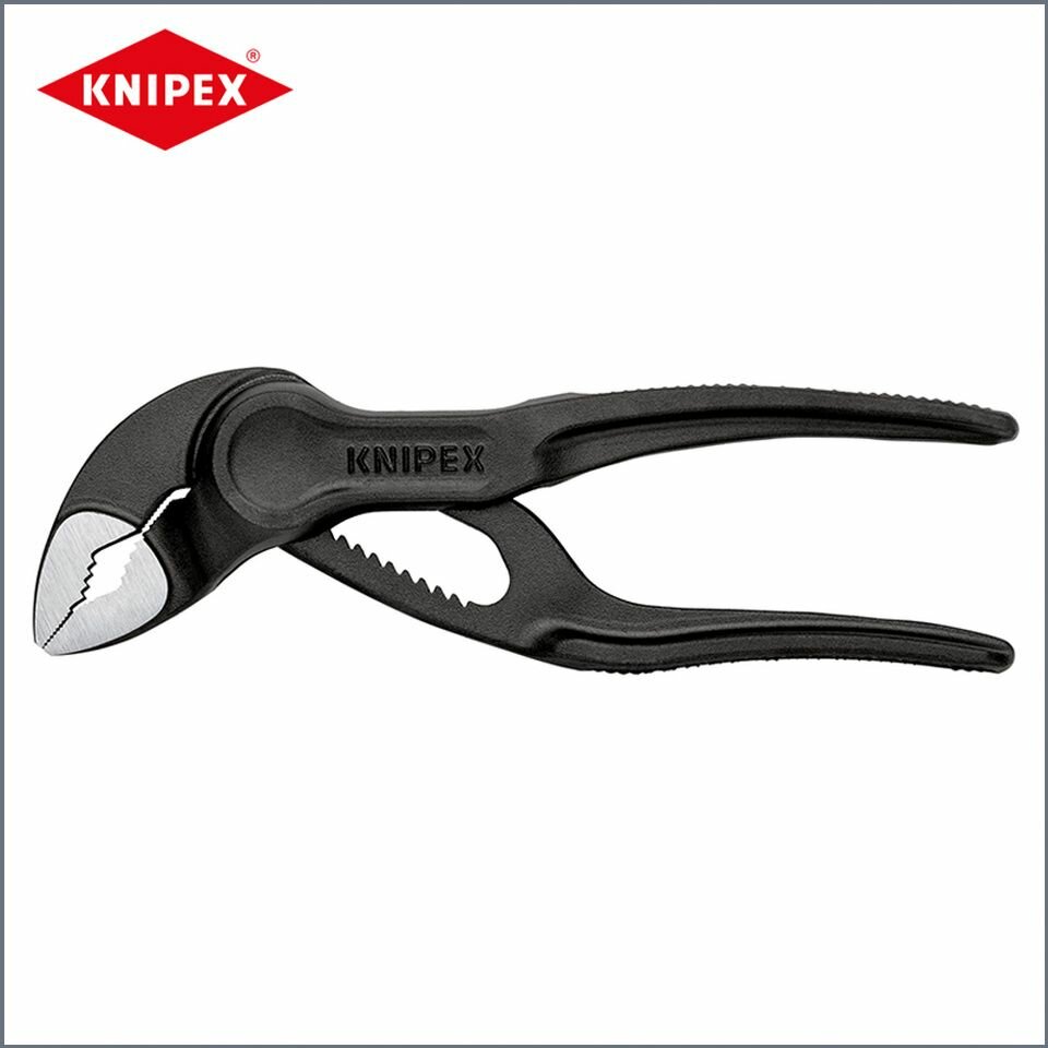 KNIPEX 8700100 Cobra XS Мини-клещи для водяных насосов 4-дюймовые одноручные прецизионные плоскогубцы для труб 87 00 100