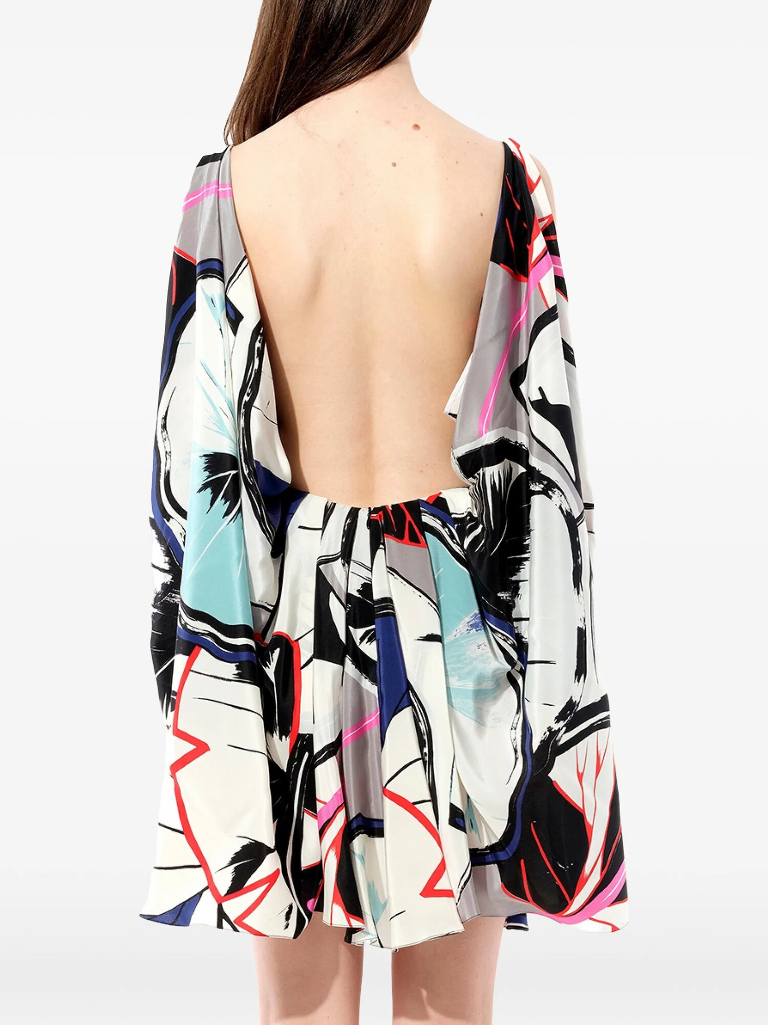 Платье BALENCIAGA Gingko print dress, размер 36, разноцветный — фото 1
