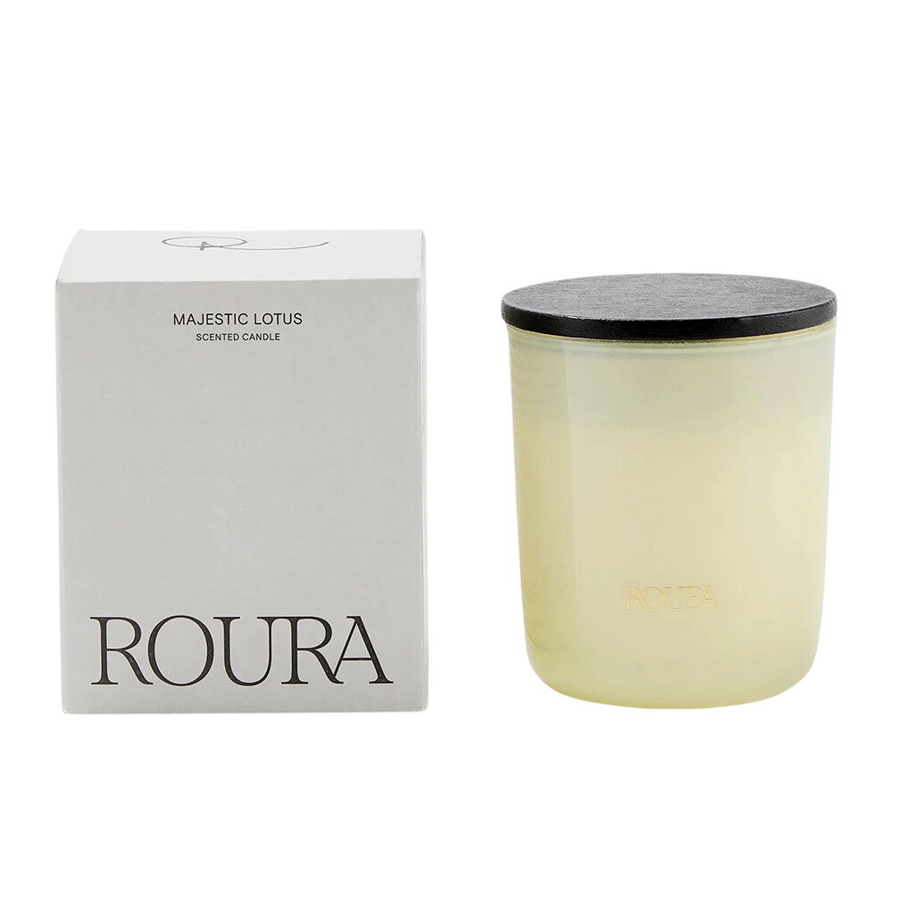 Свеча Roura Majestic Lotus 430 гр / Парфюм для дома Рура Маджестик Лотус / Величественный Лотос