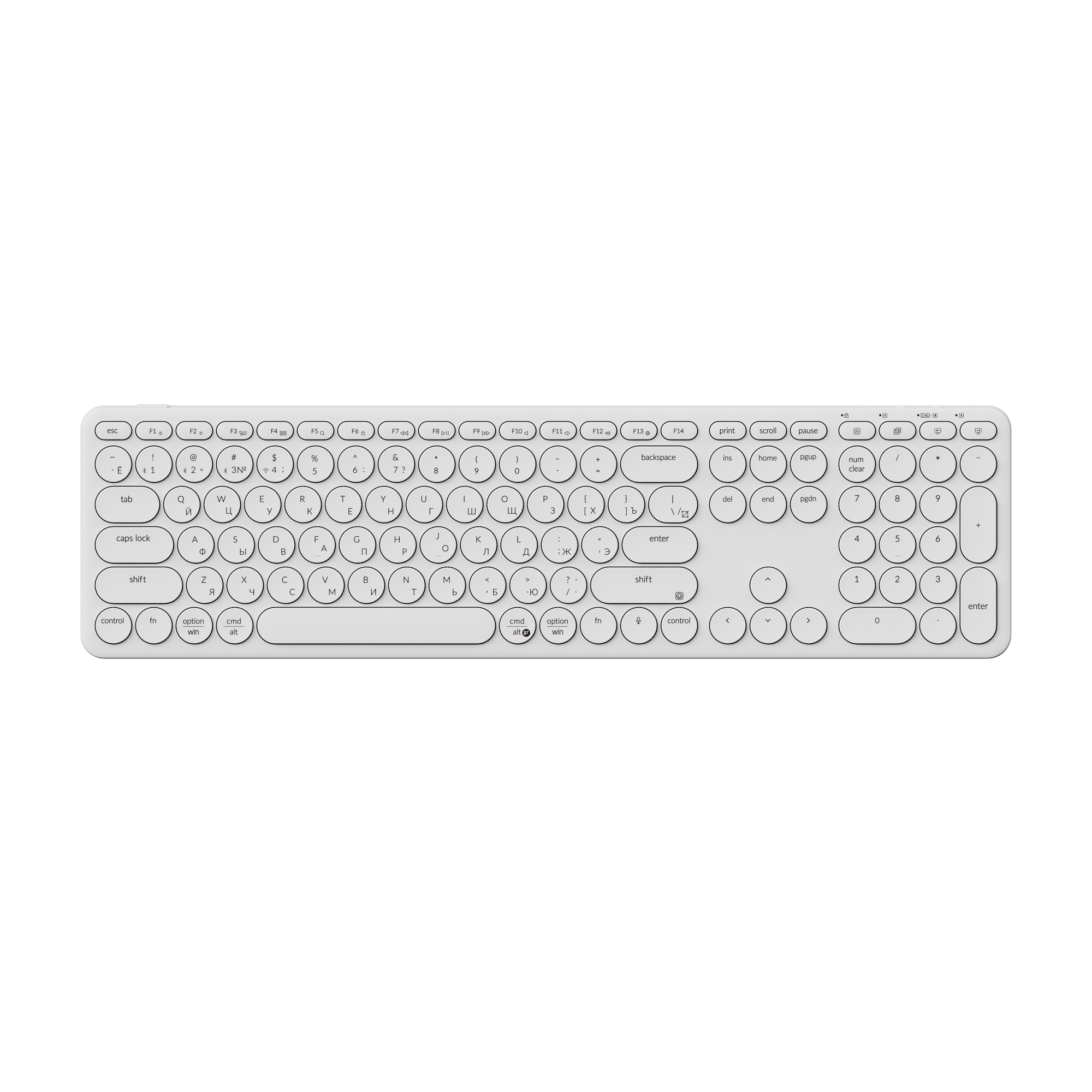 Беспроводная ультратонкая клавиатура Keychron B5 Pro, ножничные переключатели, цвет Ivory White