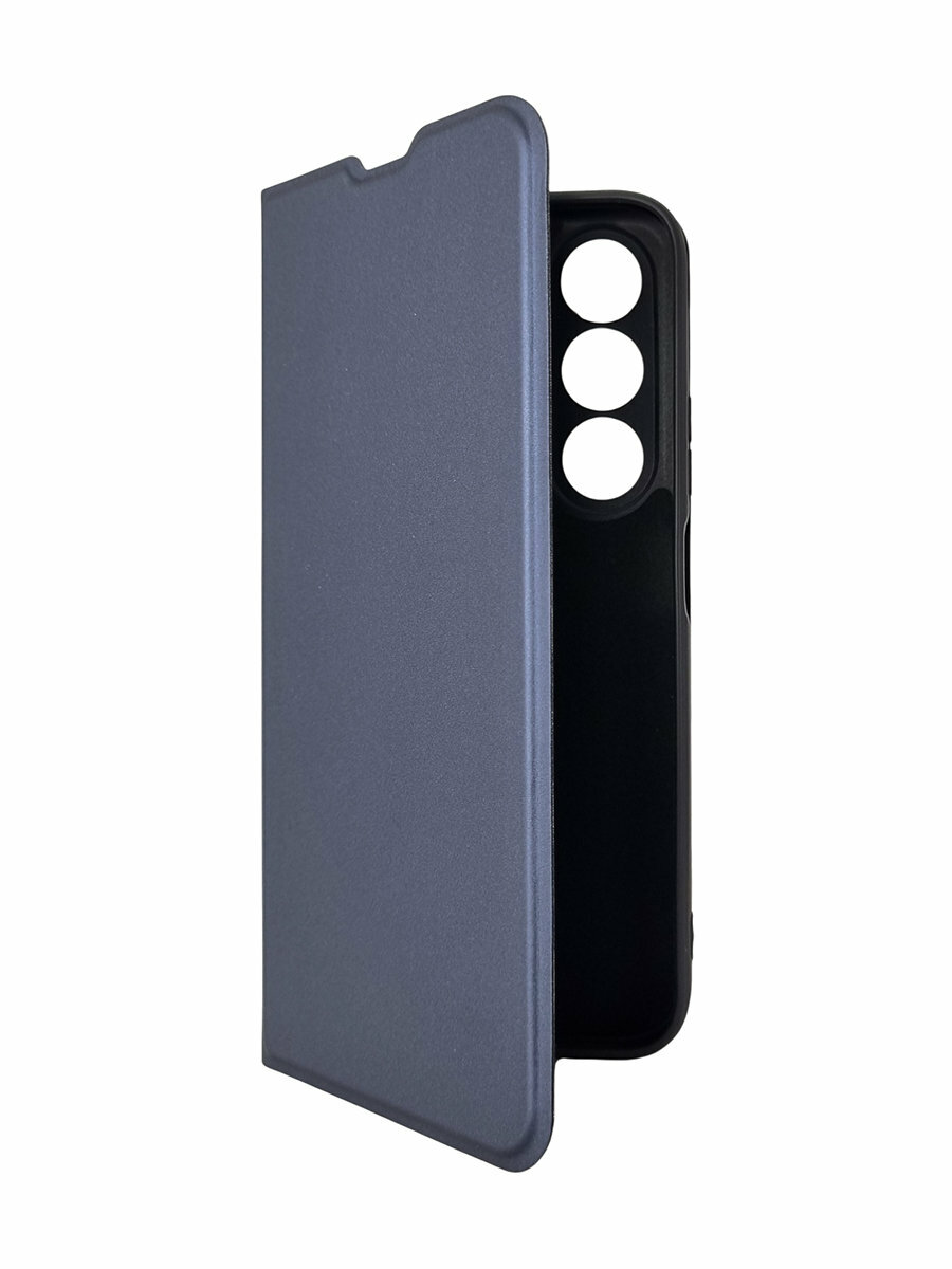 Чехол-книжка Borasco Smart Cover, силикон, трансформация в подставку, для realme C100X, синий