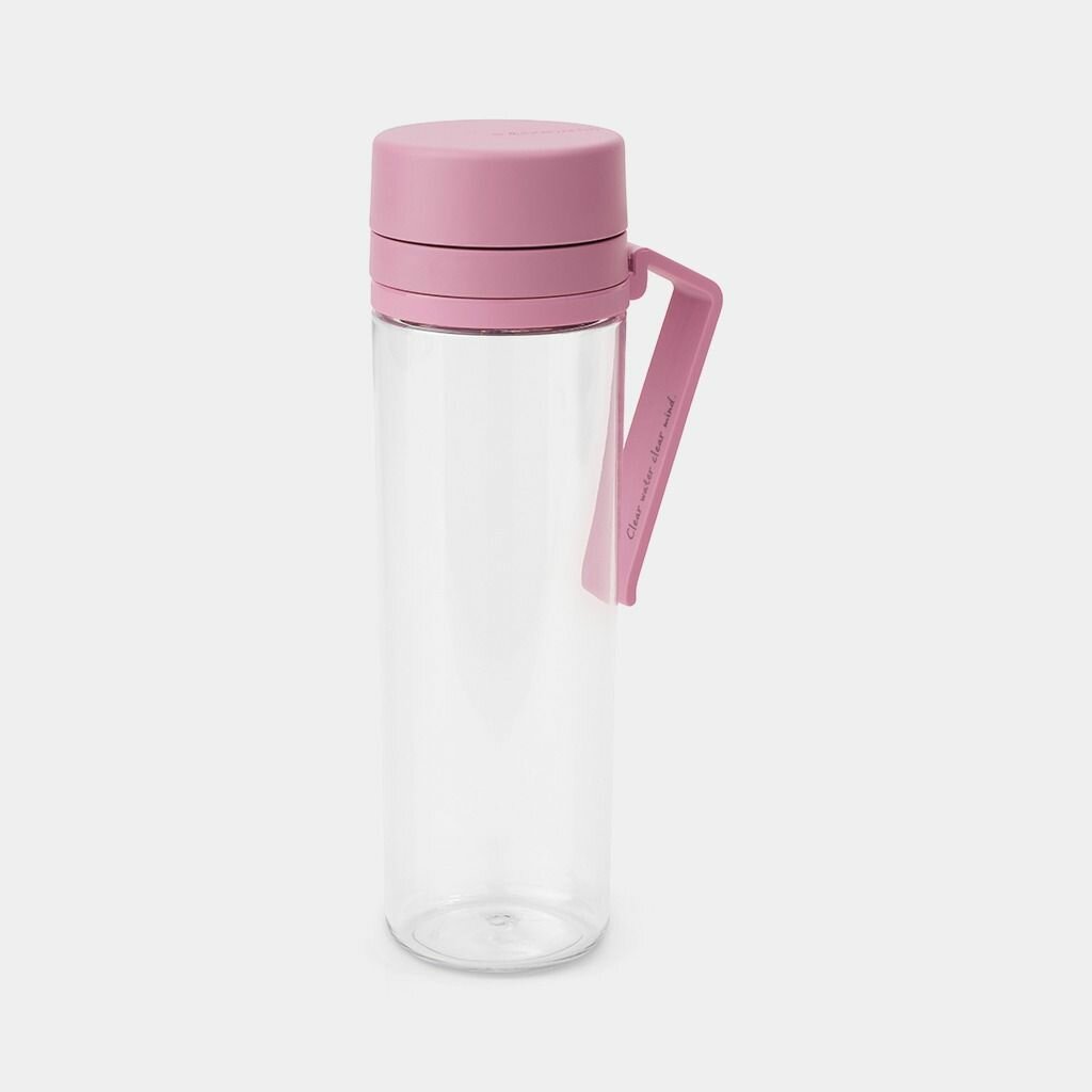 Бутылка для воды Brabantia Make & Take с ситечком, объем 500 мл, цвет розовый - 241086