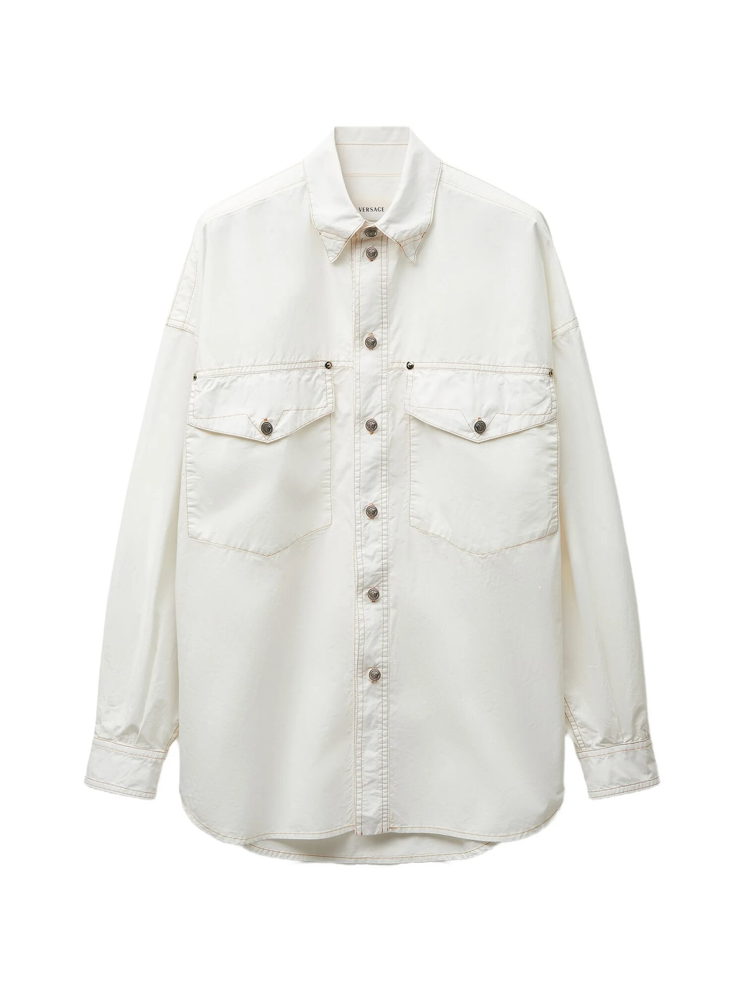 Рубашка Versace Cotton-poplin shirt