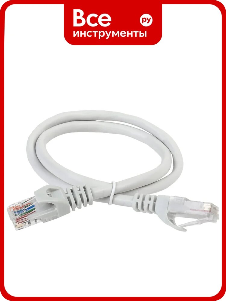 Патч-корд ITK категории 5е UTP LSZH 5 м серый PC01-C5EUL-5M