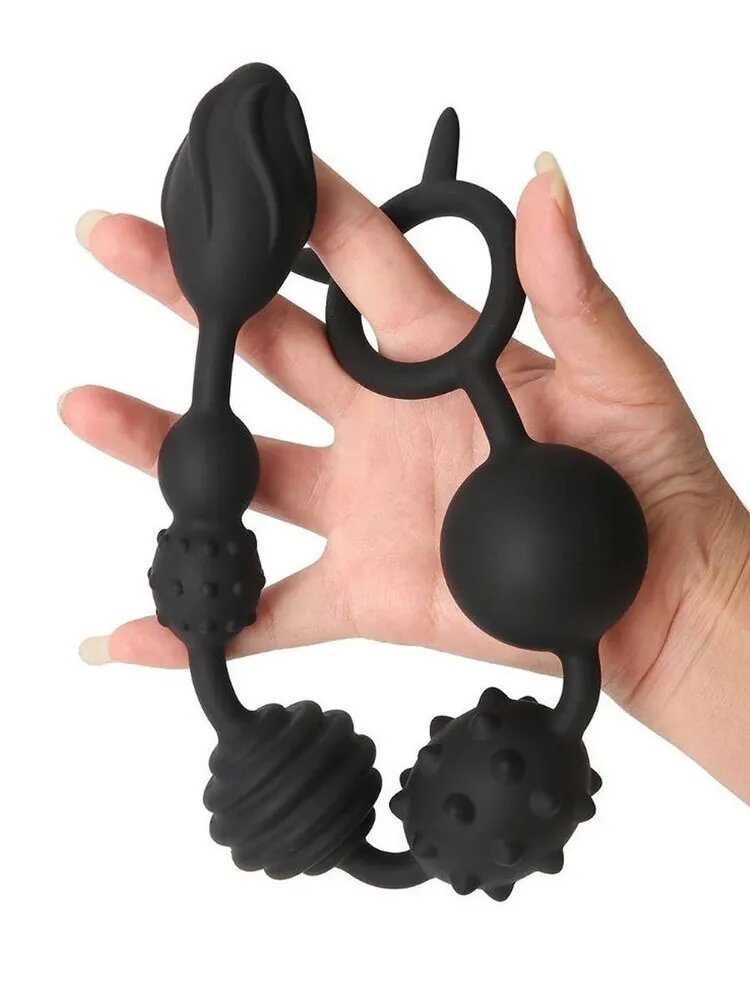 Blush Novelties Анальный стимулятор, цвет: черный, Без вибрации, 40см