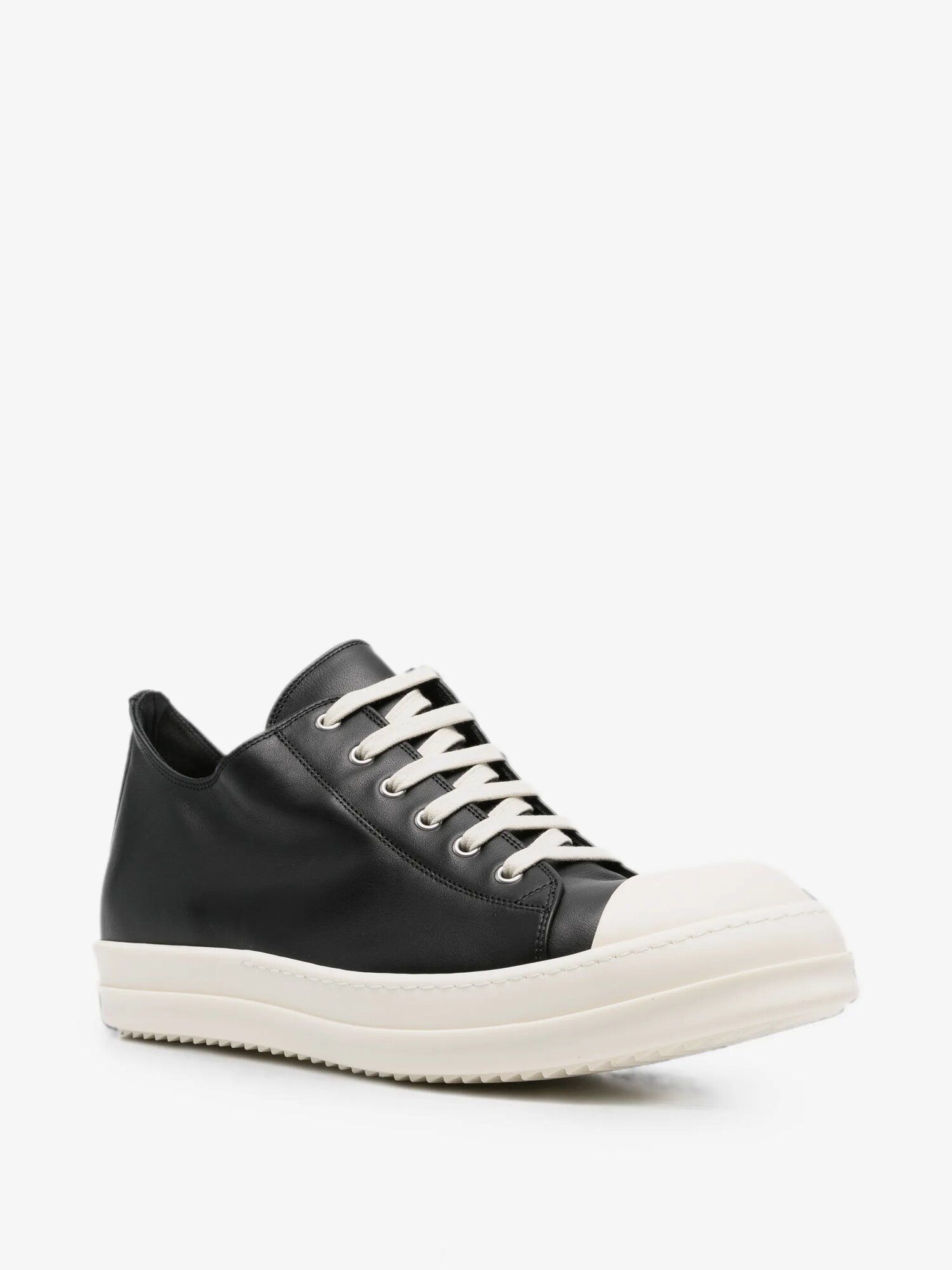 Кроссовки Rick Owens Lace-up leather sneakers, размер 40 EU — фото 1