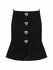 Топ Self-Portrait Black wool crepe top, размер 12, black