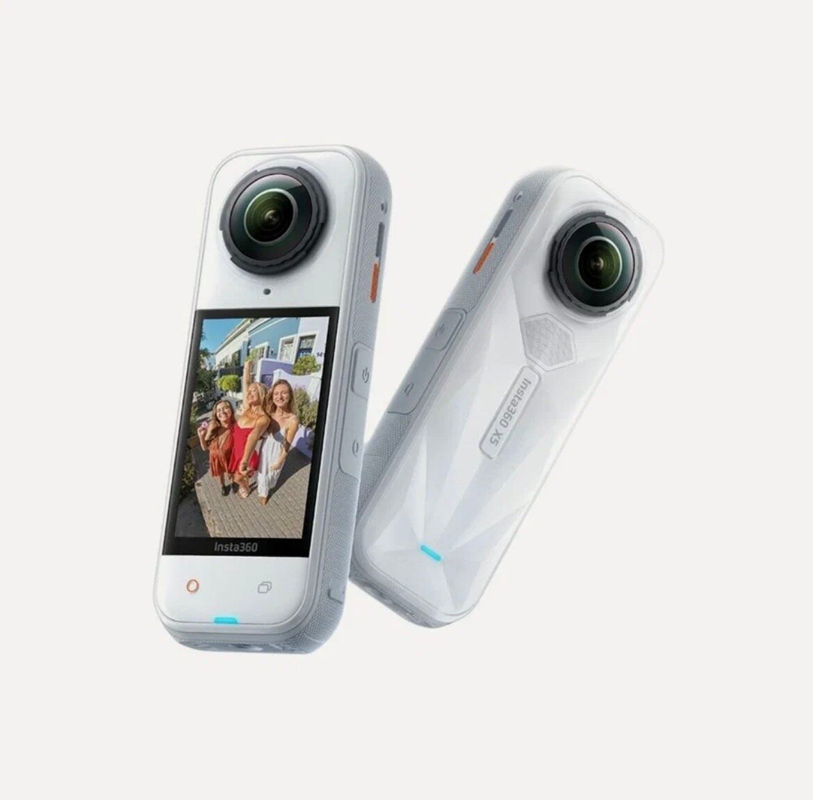 Экшн-камера Insta360 X5 Action Cam, водонепроницаемая ,360° 8К, 72 МП, 4К60 fps, HDR, White