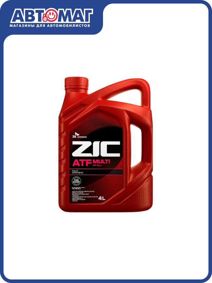 Масло трансмиссионное синтетическое ZIC ATF Multi LF (4л) (162665), ZIC-ATF-MLF-4L