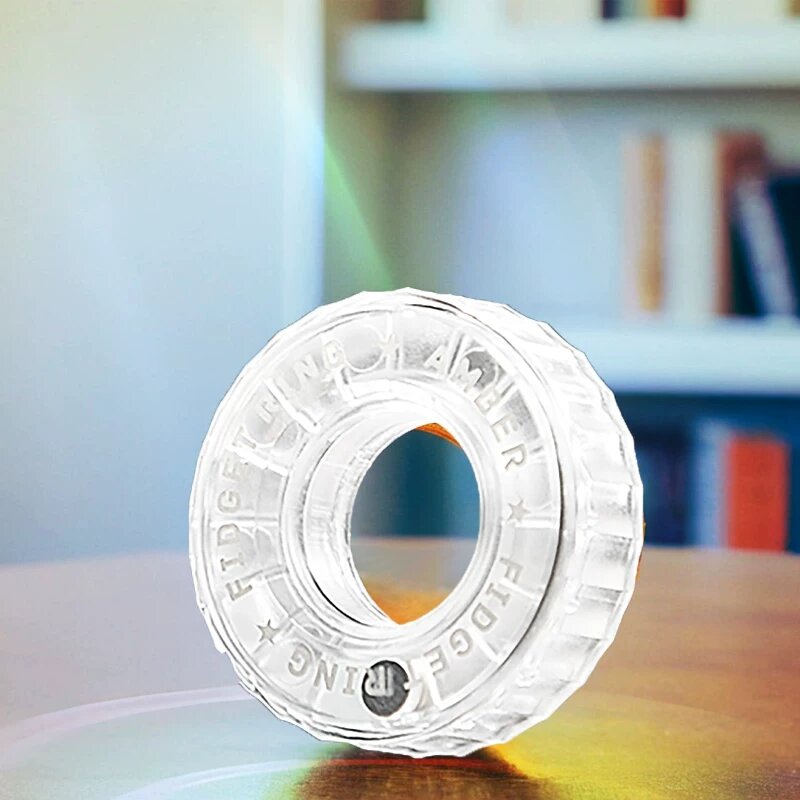 Ice Amber Series 3 Магнитное кольцо для пальца из авиационного ПК прозрачного цвета, аксессуар ЕДС для снятия стресса