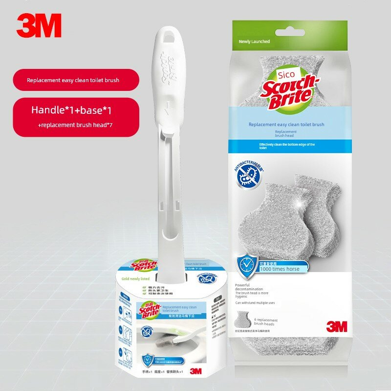 Набор 3M Sc Johnson EasyClean с 6 заменяемыми щетками, полный комплект для чистки унитаза