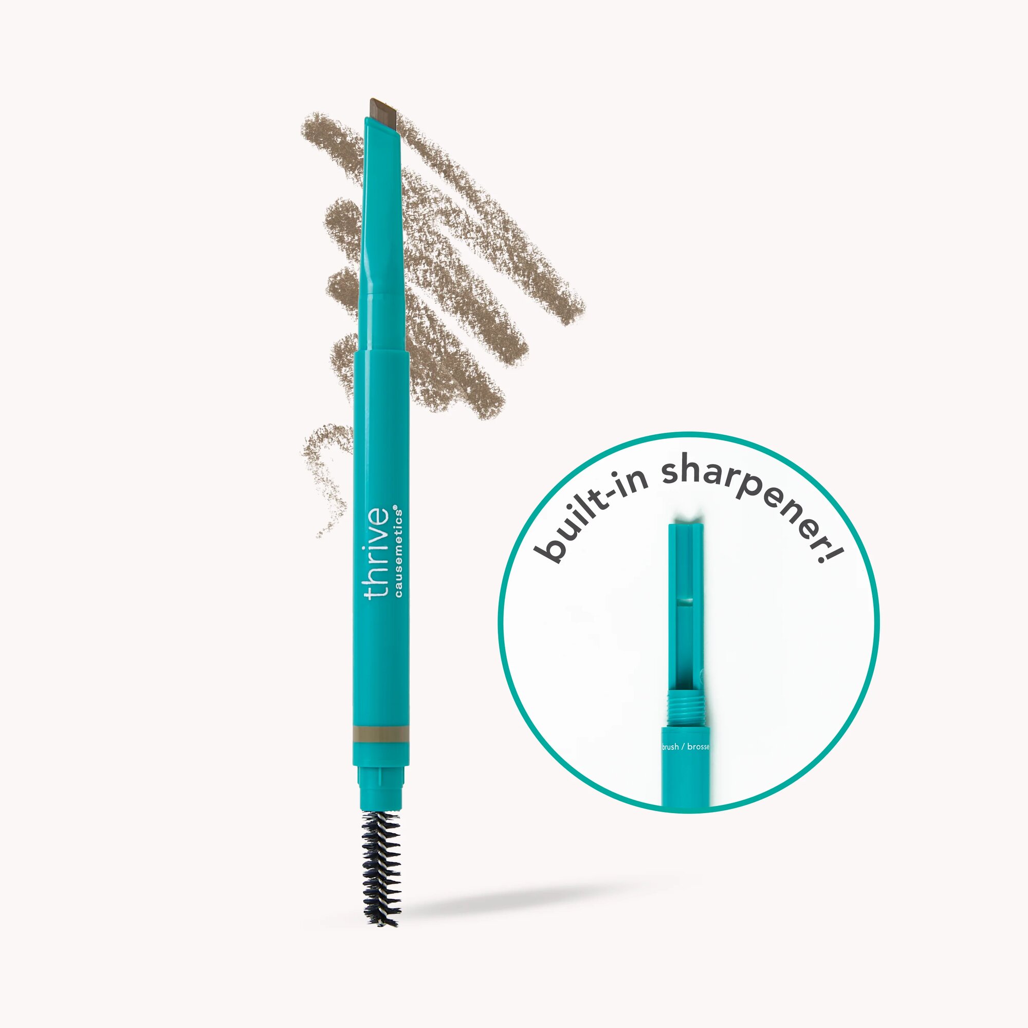 Thrive Causemetics Карандаш для бровей с щёточкой, Instant Brow Fix™, Blanka