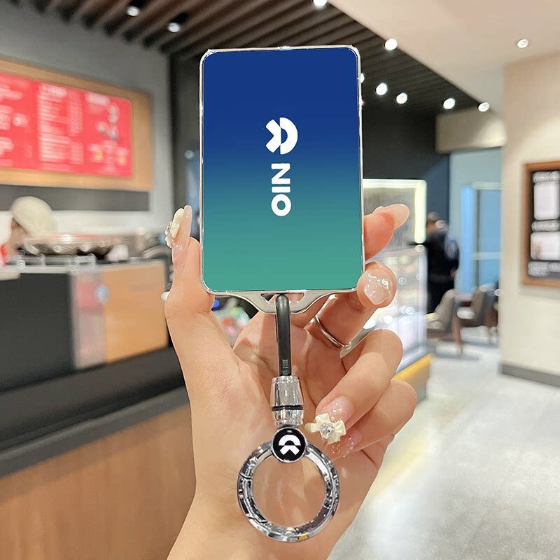 Картонная оболочка ключа NIO Card C стиль с звездным синим и серебряным кольцом с логотипом