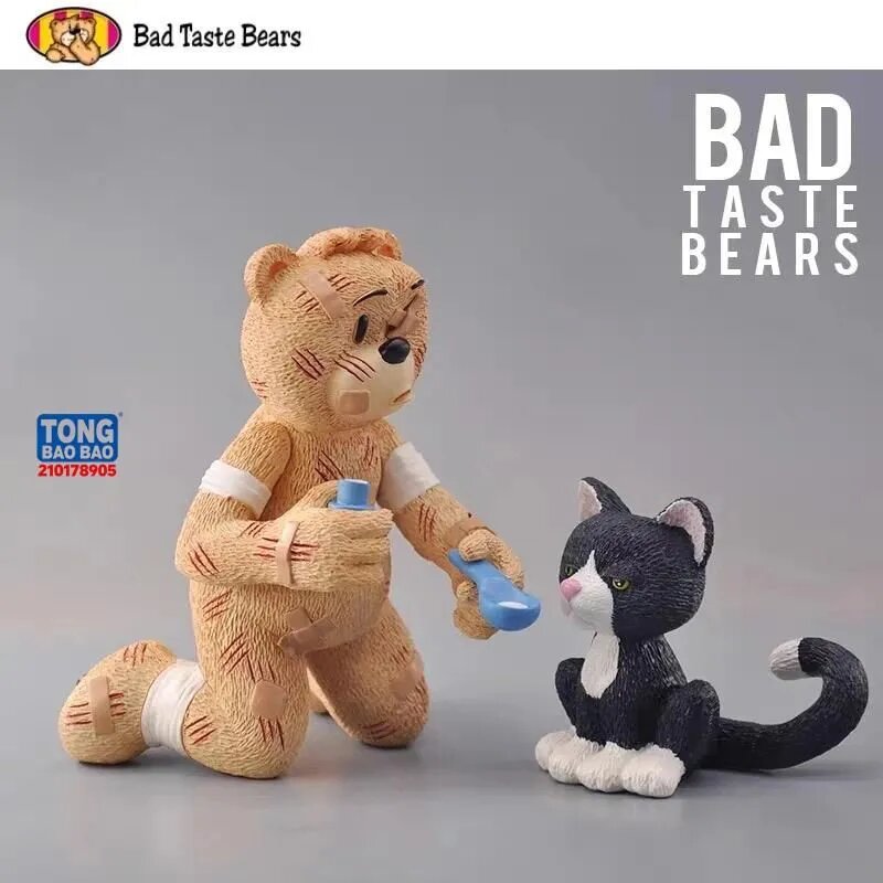 Коллекционная фигурка Bad Taste Bears (Великобритания) - Скульптура из премиального полистоуна, 7-12 см