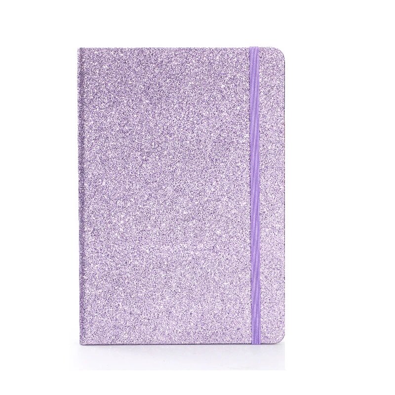 Блокнот с блестящей лентой Фиолетовый, A5 21x14.5cm, purple