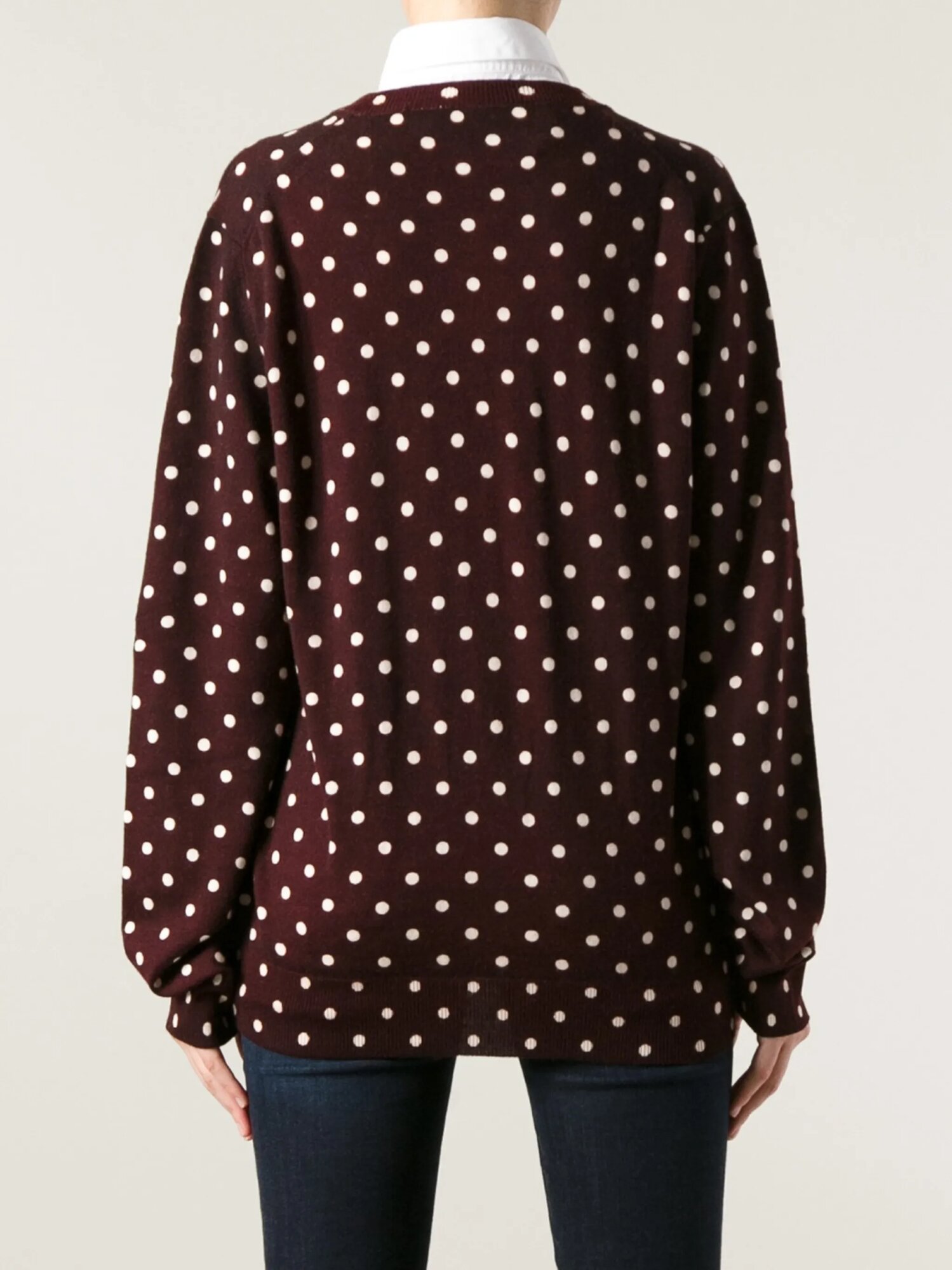 Свитер Comme des Garcons PLAY Polka dot sweater, размер 44, , красный — фото 1