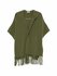 Накидка philo-sofie Fringed hooded cape, размер 46, green