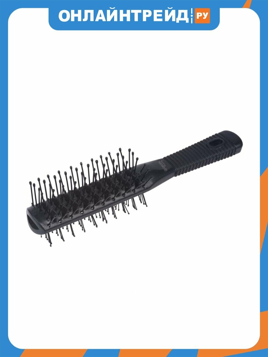 Щетка туннельная Dewal Beauty DBR69404 2-х сторонняя, черная, 7 рядов