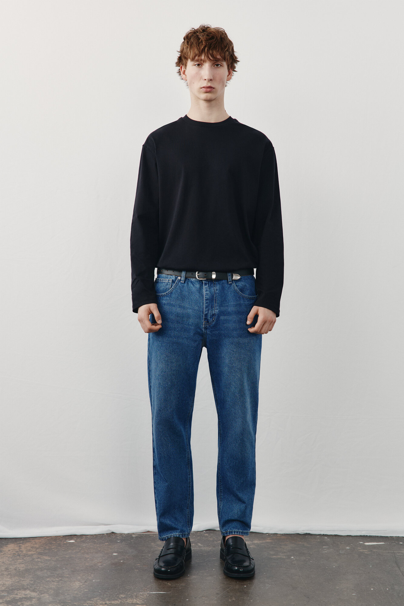 Джинсы зауженные Befree basic, размер 34/182 JEAN, индиго — фото 1