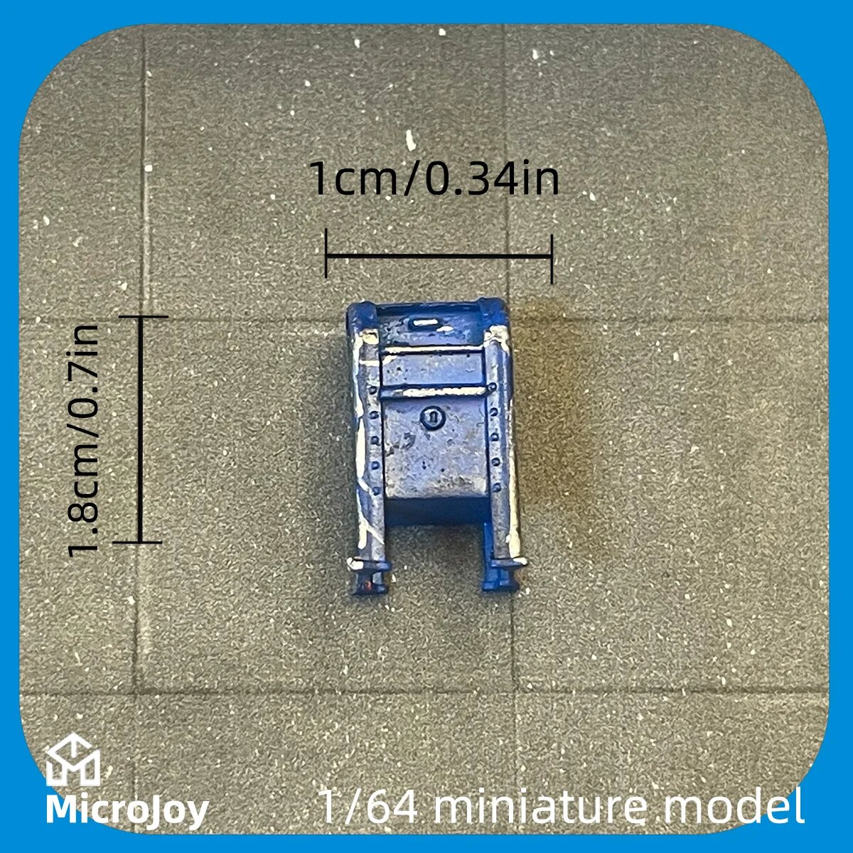 Миниатюрная модель дорожного покрытия MicroJoy 1:64 Blue