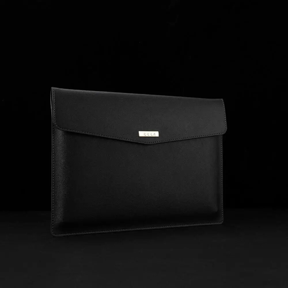 JESJELIU Кожаная папка A4 Black