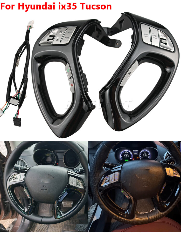 Многофункциональная кнопка рулевого колеса, круиз-контроль, Bluetooth-кнопка для HYUNDAI TUCSON IX35 2010-2017