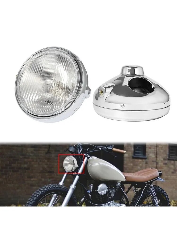 2026. Мотоцикл 74A гальваническая фара в сборе CB400CB