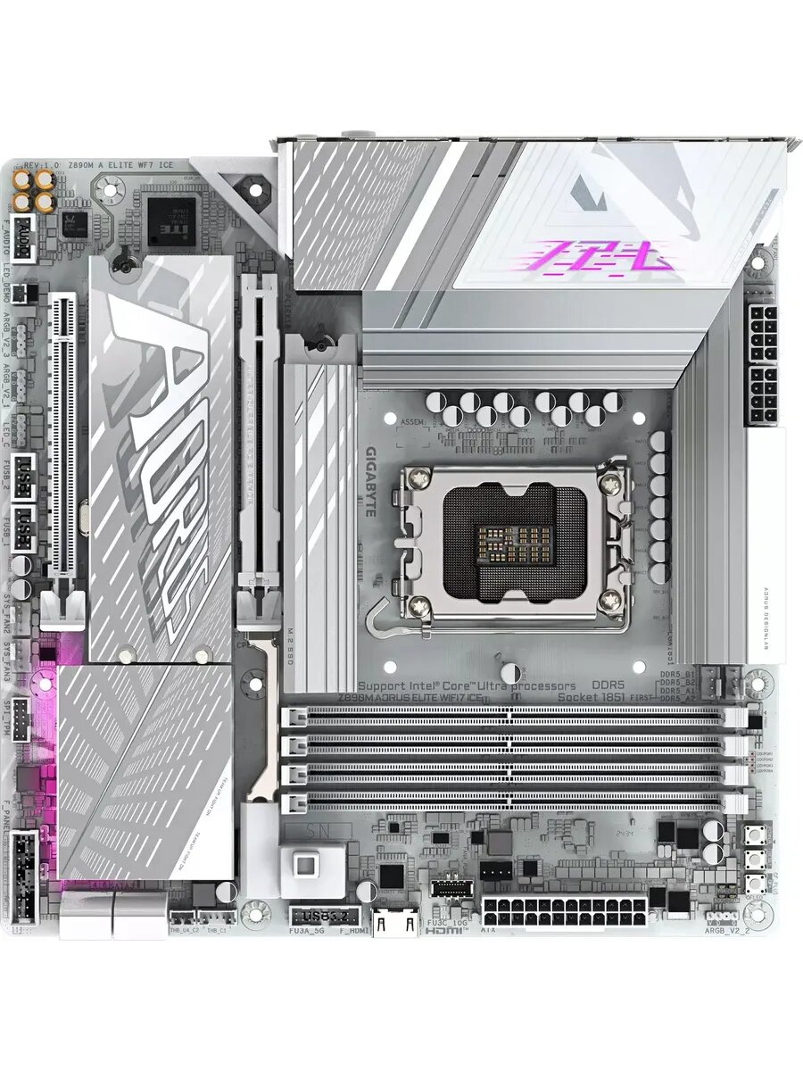 Материнская плата Z890M A ELITE WF7 ICE