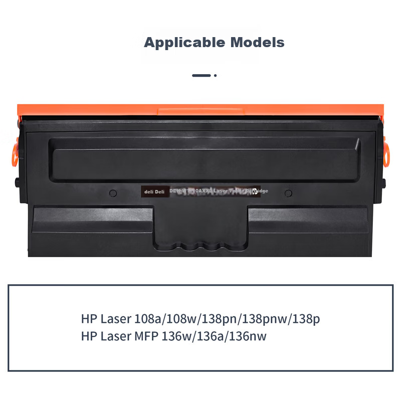 Картридж Deli W1110a совместимый с принтерами HP 136w 108w Высокая емкость 11000 страниц Стандартная версия Размер：1