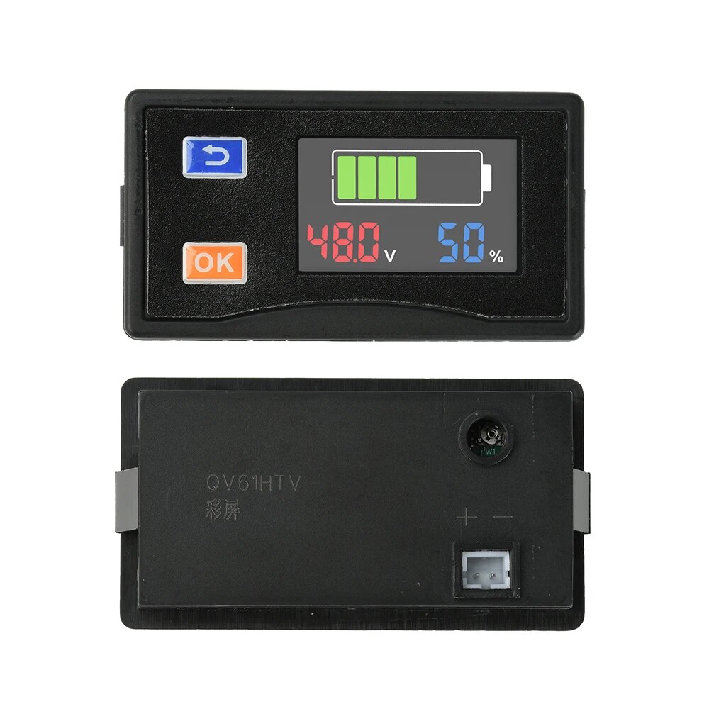 DC 9V-120V 4-цветный экран индикатор емкости батареи свинцовая кислота литий автомобиль colored