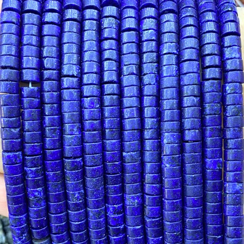 Бусины Lapis Lazuli Rondelle 3x6 мм, 105-110 шт