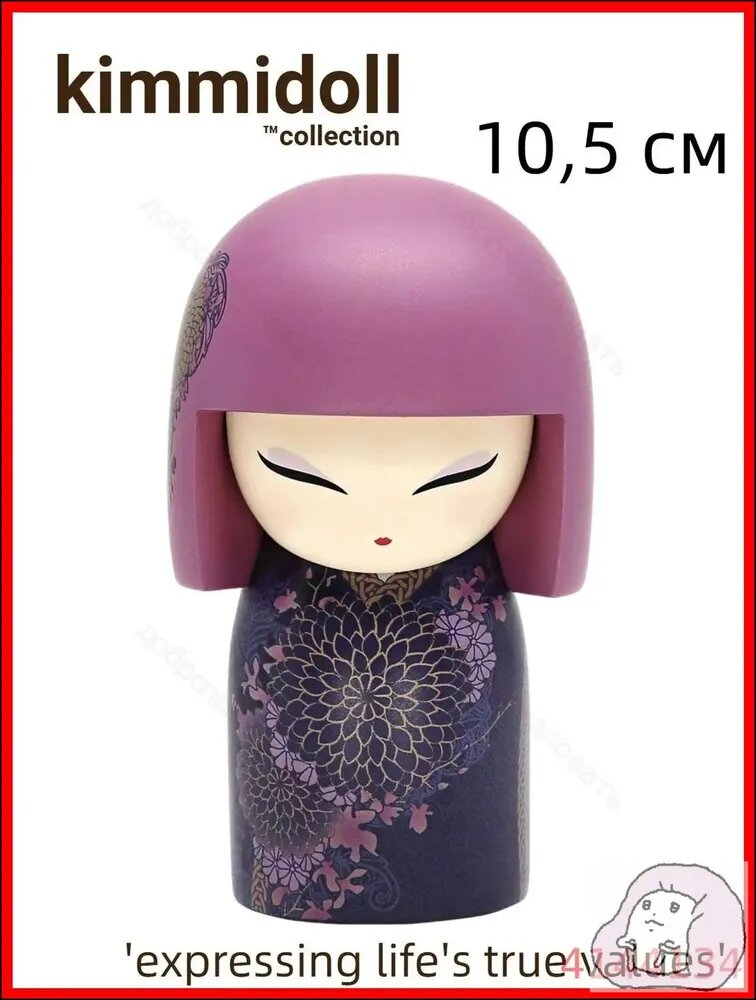Качественная фигурная кукла Kimmidoll, 10,5 см, в стиле Kokeshi