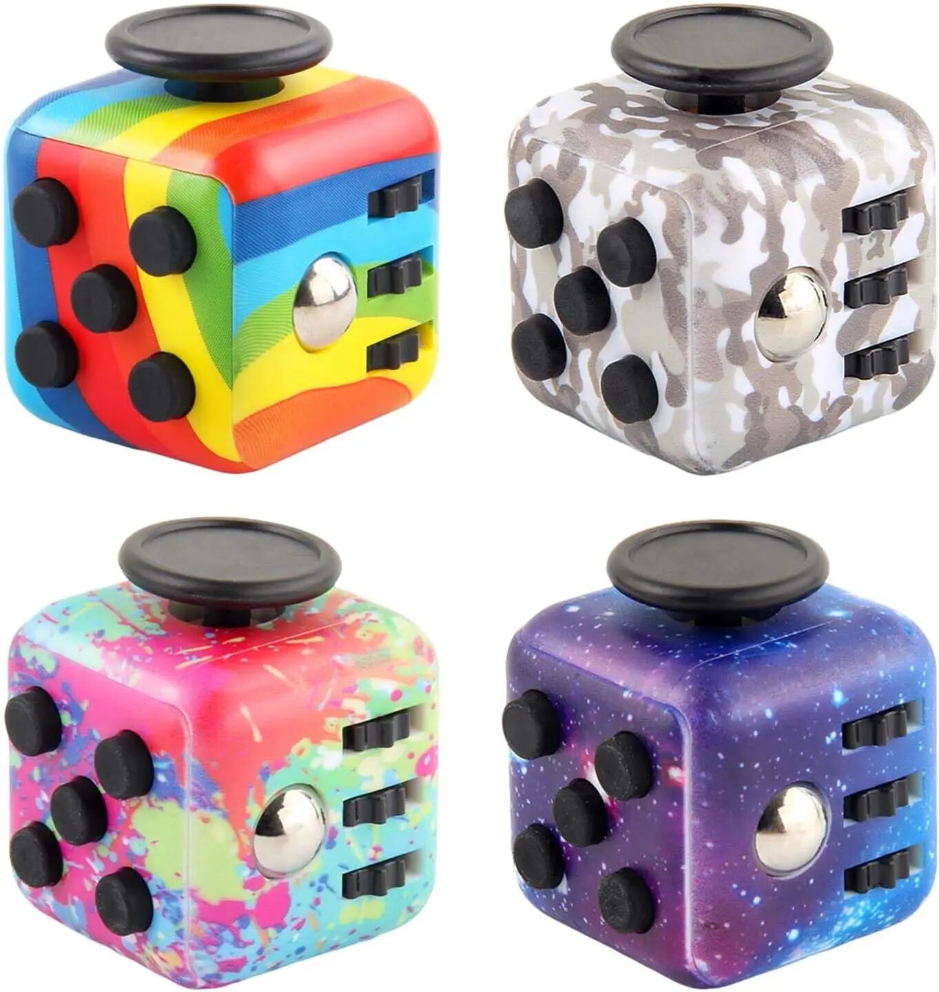 Fidget Cube антистресс кубик 1pc Splash color — фото 1