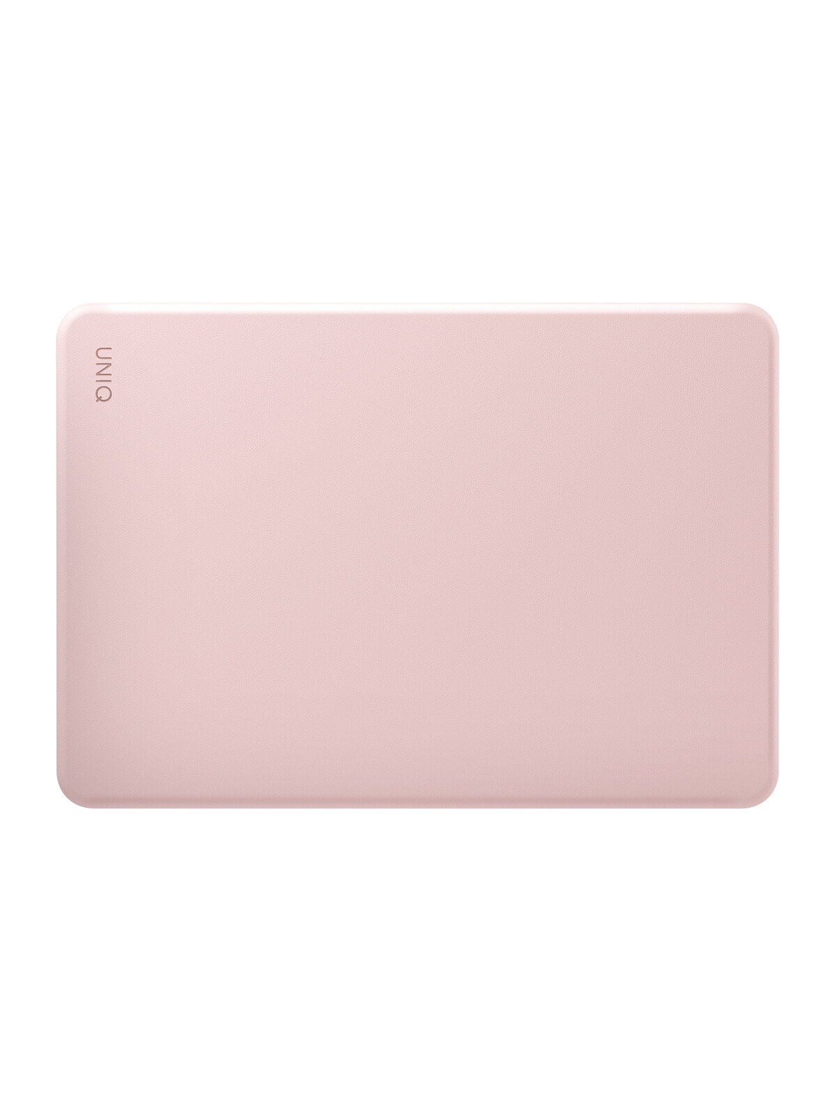Чехол-накладка Uniq для Macbook Neo 13, Lyden Versa с покрытием из экокожи, со встроенной подставкой, розовый