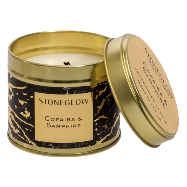 Свеча парфюмированная Stoneglow Copaiba and Samphire 180 гр - Стоунглоу Копайба и Самфире для дома