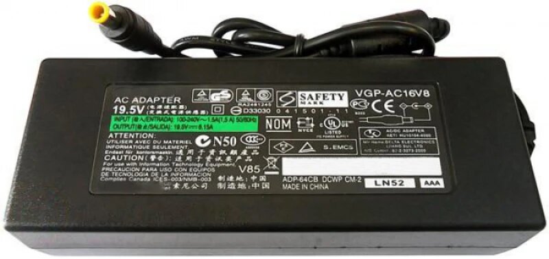 Блок питания (сетевой адаптер) для ноутбуков Sony Vaio 19.5V 6.15A 6.5pin HC