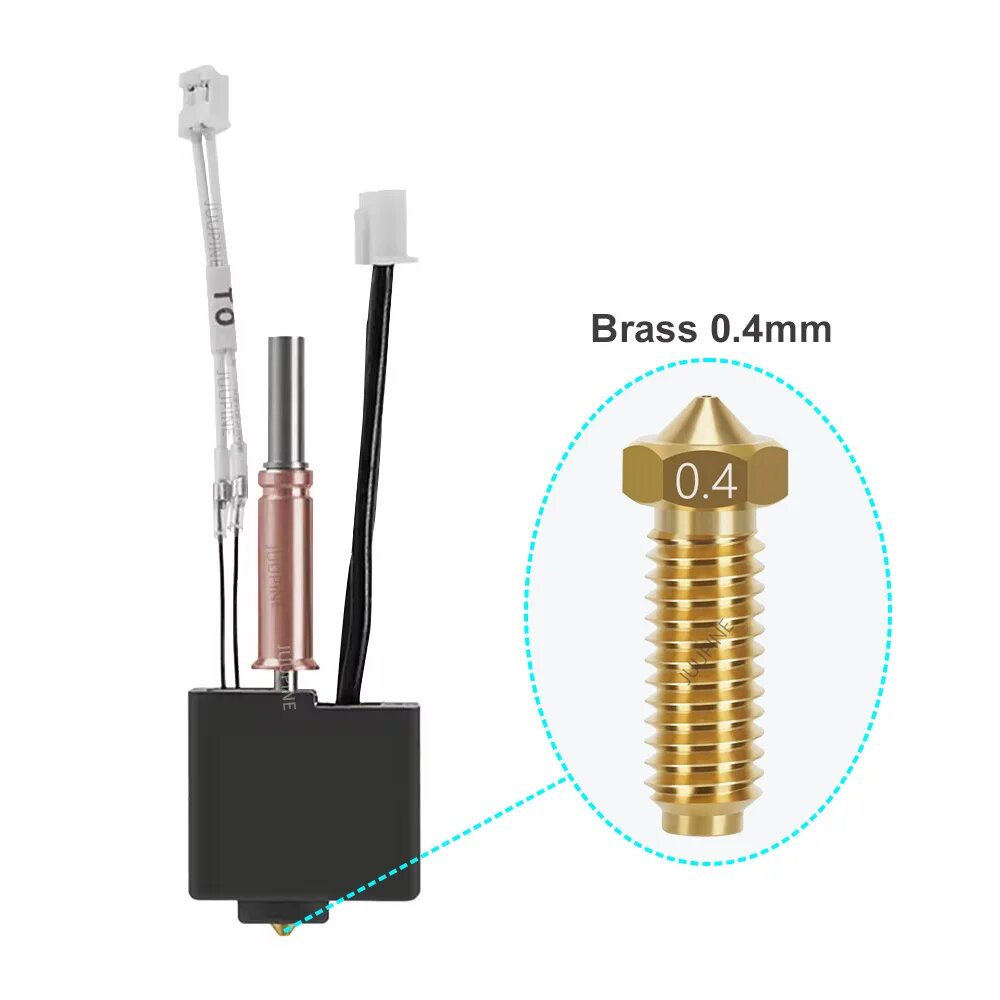 Хотэнд JUUPINE 0.4мм для Anycubic Kobra 3, Standard hotend br