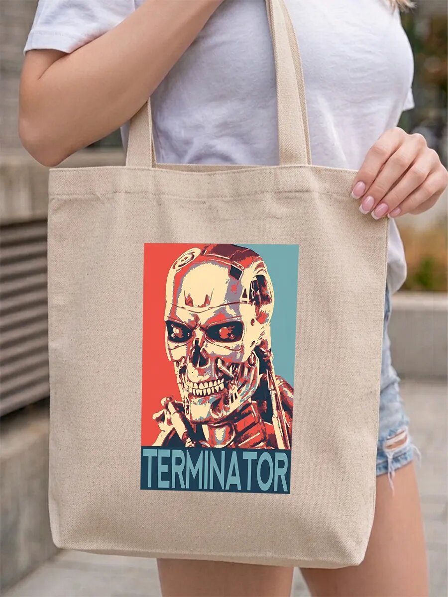 Сумка шоппер PRINTSHOT, фактура рельефная, бежевый