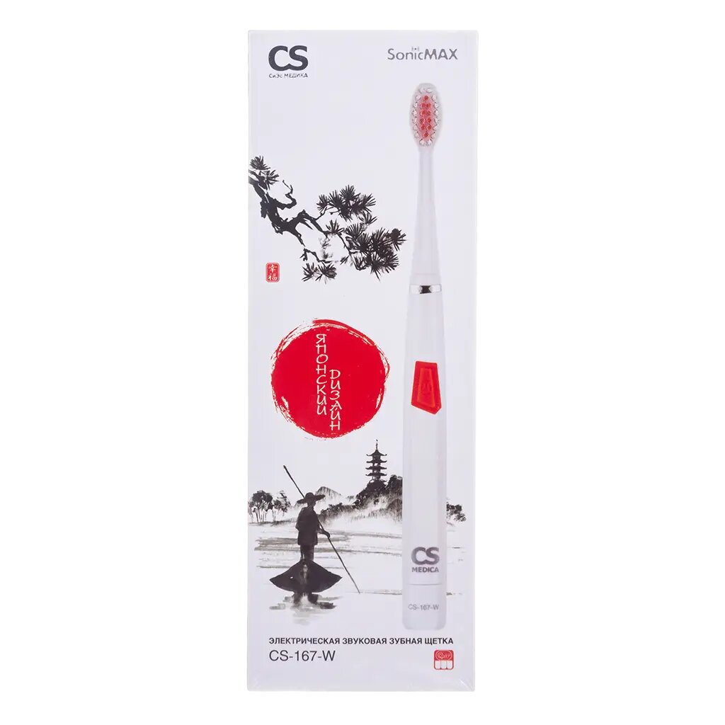 Зубная щетка электрическая звуковая CS Medica SonicMax CS-167-W 1 шт