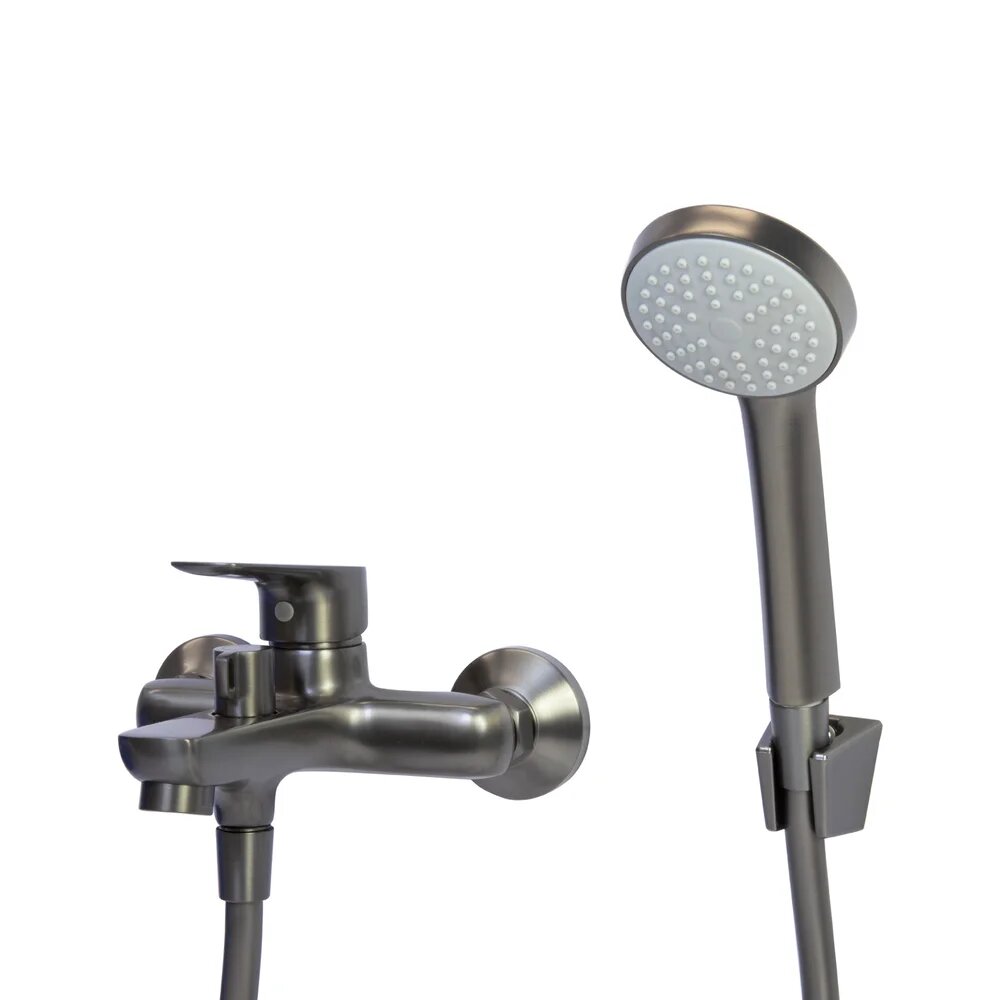 Смеситель для ванны 35k MIXLINE ML14-01GR графит