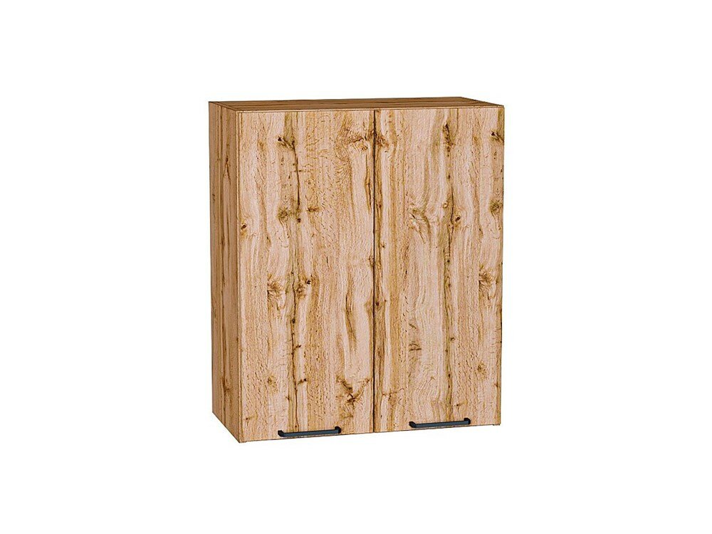 VVT Шкаф верхний с 2-мя дверцами Флэт Дуб Вотан, Wotan Oak 2S, 720, 600 В*Ш*Г 716*600*318, фасад ЛДСП Wotan Oak 2S, корпус Дуб Вотан Wotan Oak 2S