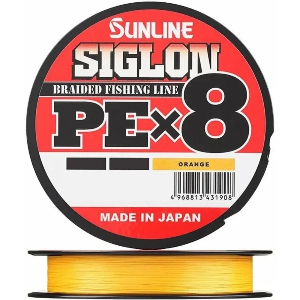 Шнур плетеный Sunline SIGLON PE×8 300M(Orange) #4/60LB