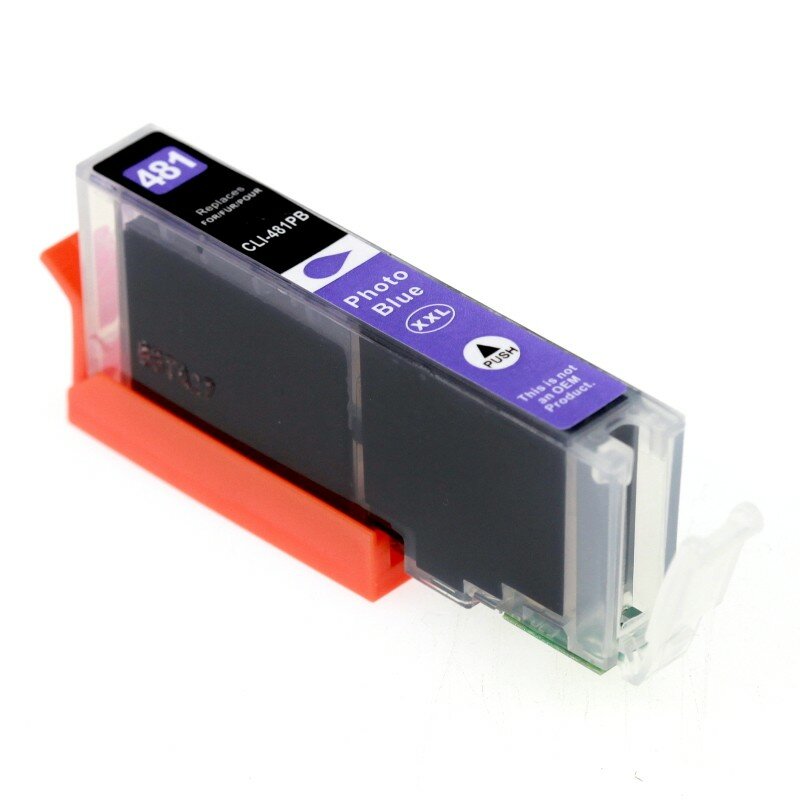 Картридж для Canon PIXMA TS8140, TS8240, TS8340, TS9140 (CLI-481PB XXL), совместимый, фото синий Photo Blue, BPI-481PB