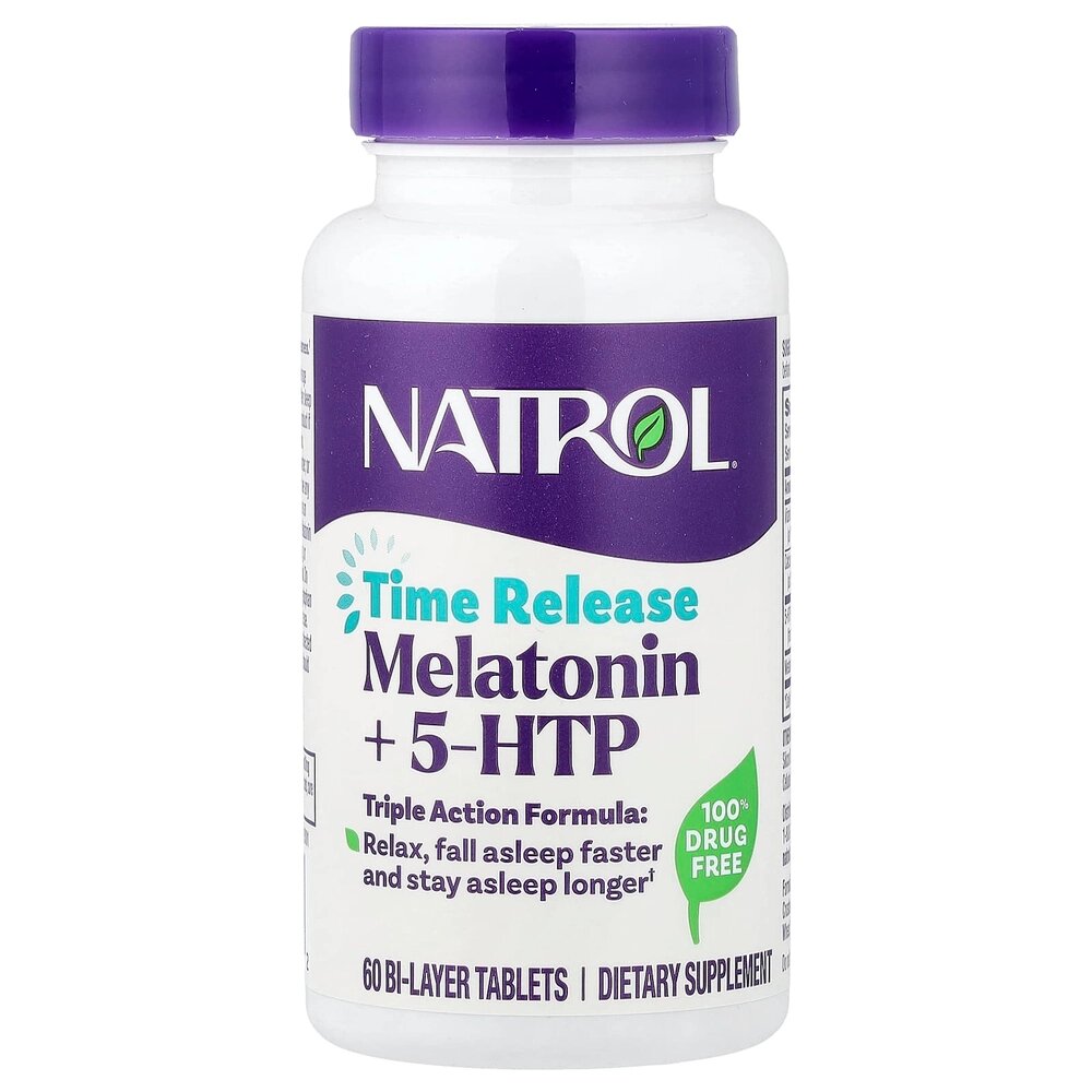 Natrol Melat+5-HT, 10 мг, 60 таблеток из США